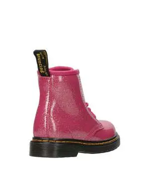 Dr. Martens Leather Boots With Glitter Detail - Fuchsia
