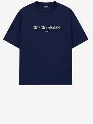 Giorgio Armani Cotton Interlock Jersey T Shirt