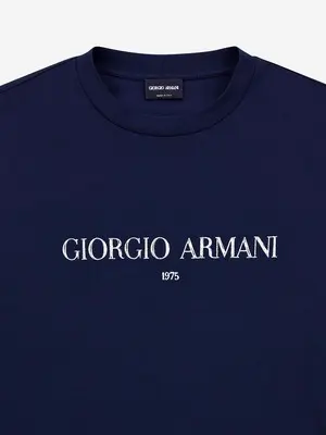 Giorgio Armani Cotton Interlock Jersey T Shirt