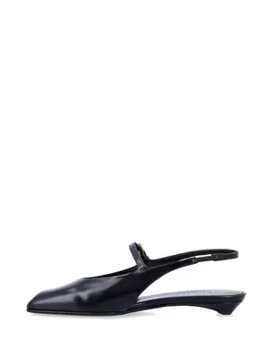 Prada Leather Slingback Ballet Flats