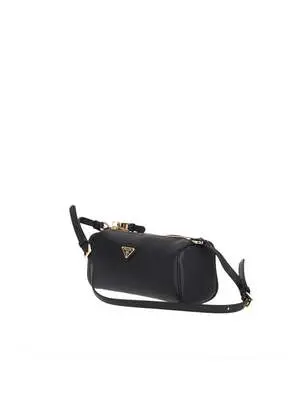 Prada Triangle Logo Shoulder Bag - Nero