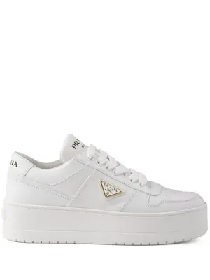 Prada 50mm Logo Flatform Sneakers For Women
