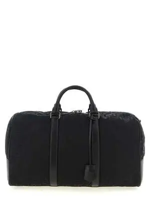 Fendi Ff Padded Nylon Duffle Bag - Black