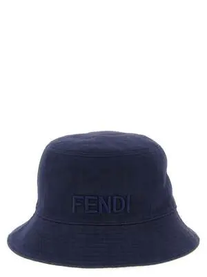 Fendi Reversible Denim Bucket Hat - Blue