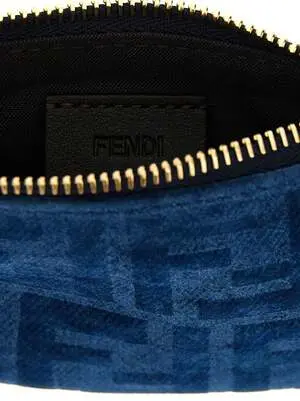 Fendi Ff Mini Denim Pouch