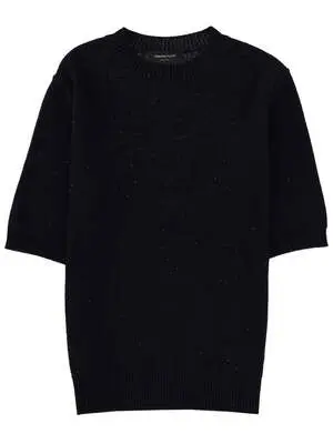 Fabiana Filippi Linen Blend T-shirt - Blue