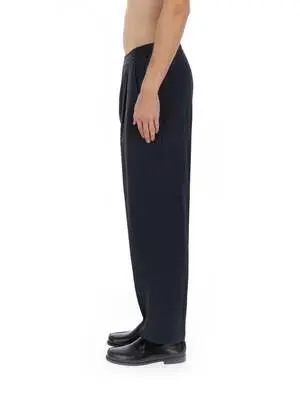 Herno Linen-blend Trousers - Blue