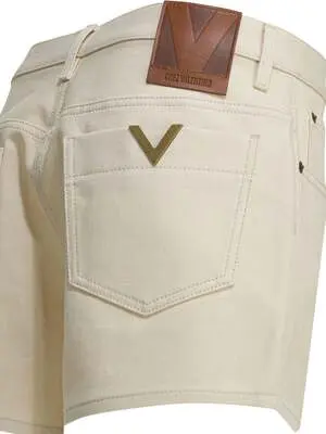 Valentino Garavani Cotton Shorts - White