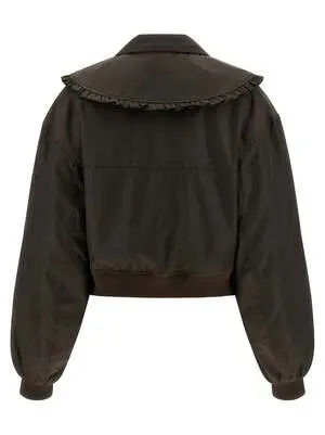 GANNI Duchesse Nylon Bomber Jacket