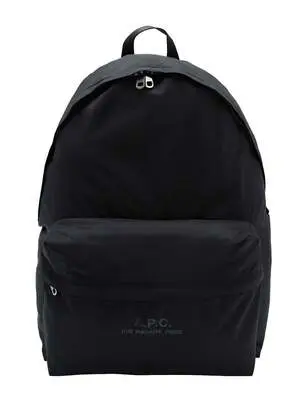 A.p.c. Backpack With Logo - Black
