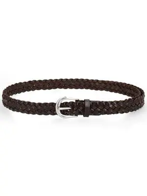 Studio Nicholson Braided Leather Belt - Brown