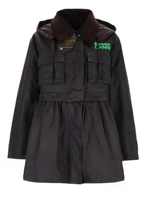 BARBOUR X GANNI Waxed Cotton Coat - Brown