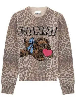 GANNI Graphic Print Shirt