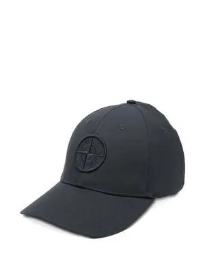 Stone Island Logo Baseball Cap - Blue