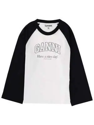GANNI T-shirt With Logo - White