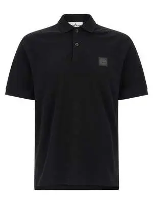 Stone Island Embroidered Polos For Men