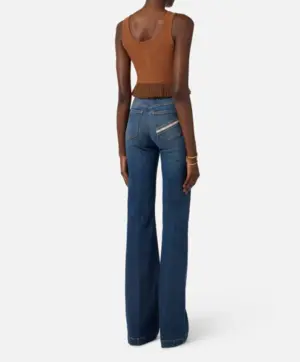 Elisabetta Franchi Palazzo Jeans - Denim