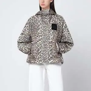 Ganni Animal Print Outerwear For Women