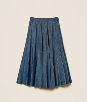 Twin-set Long Pleated Skirt