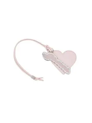 GANNI Heart Mirror' Keychain - Pink