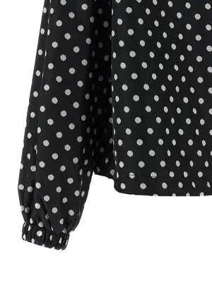 GANNI Polka Dot Anorak - White/black