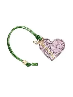 GANNI Heart Mirror' Keychain - Pink