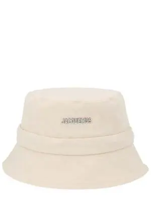 Jacquemus Gadjo Fisherman's Bucket Hat - White