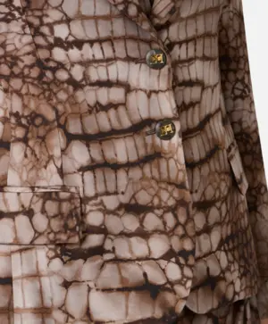 Elisabetta Franchi Alligator Print Jacket