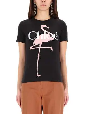 Chloé T-shirt With Logo - Black
