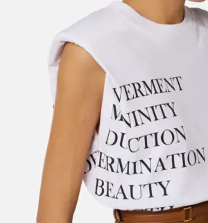 Elisabetta Franchi Lettering Print Jersey T-shirt