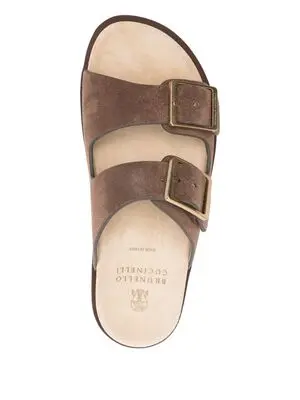 Brunello Cucinelli Leather Slides