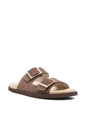 Brunello Cucinelli Leather Slides