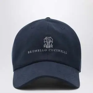 Brunello Cucinelli Cotton Baseball Cap - Blue