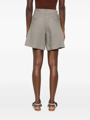 Brunello Cucinelli Linen Pleated Shorts