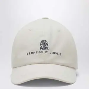 Brunello Cucinelli Cotton Baseball Cap - White