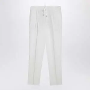Brunello Cucinelli Linen Drawstring Trousers
