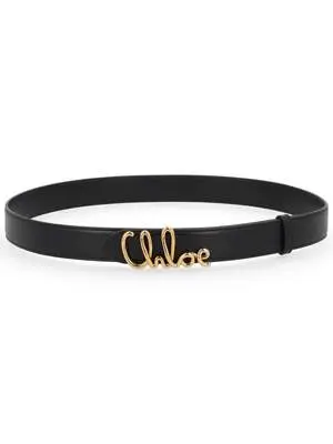 Chloé Iconic Leather Belt - Black