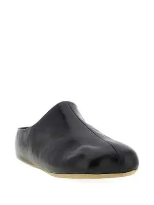 MAISON MARGIELA Leather Slippers - Black