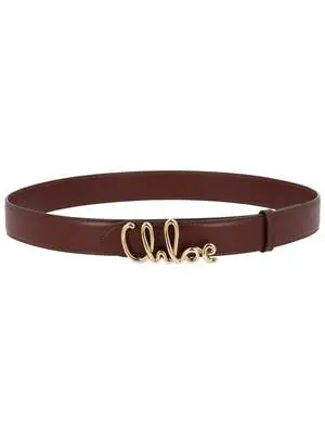 Chloé Iconic Leather Belt - Brown