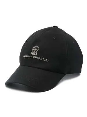 Brunello Cucinelli Logo Baseball Cap - Black
