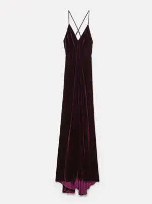 FORTE_FORTE Velvet Slip Dress