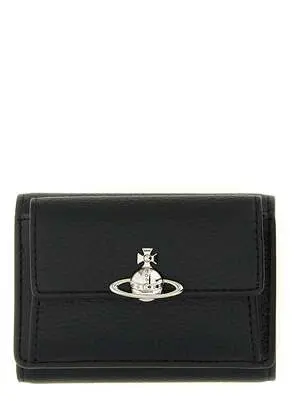 VIVIENNE WESTWOOD Orb Logo Small Wallet - Black