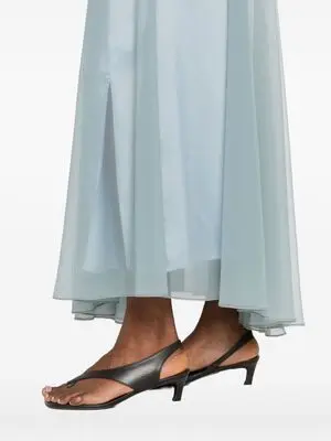 FORTE_FORTE Chiffon Long Skirt - Grey