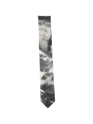 ALYSI Printed Neck Tie - Black