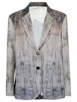 SISSIOTTOSTYLE Printed Single-breasted Blazer