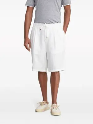 Brunello Cucinelli Linen Bermuda Shorts - White