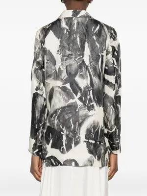 ALYSI Printed Single Breasted Jacket
