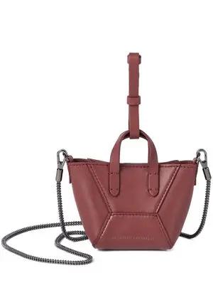 Brunello Cucinelli Leather Bag Charm - Red