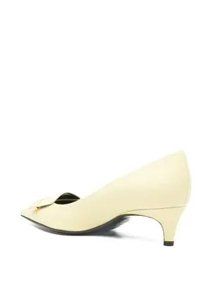 SERGIO ROSSI Leather Pumps - Yellow
