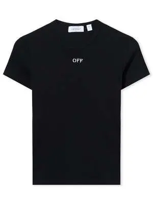 Off White Basic Logo T-shirt - Black
